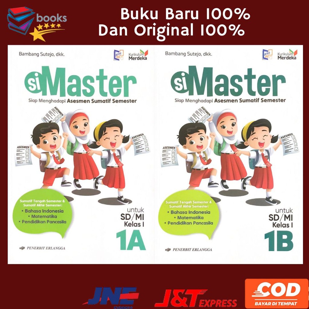 Jual Buku Si Master Kurikulum Merdeka Kelas 1A 1B SD/MI Penerbit ...