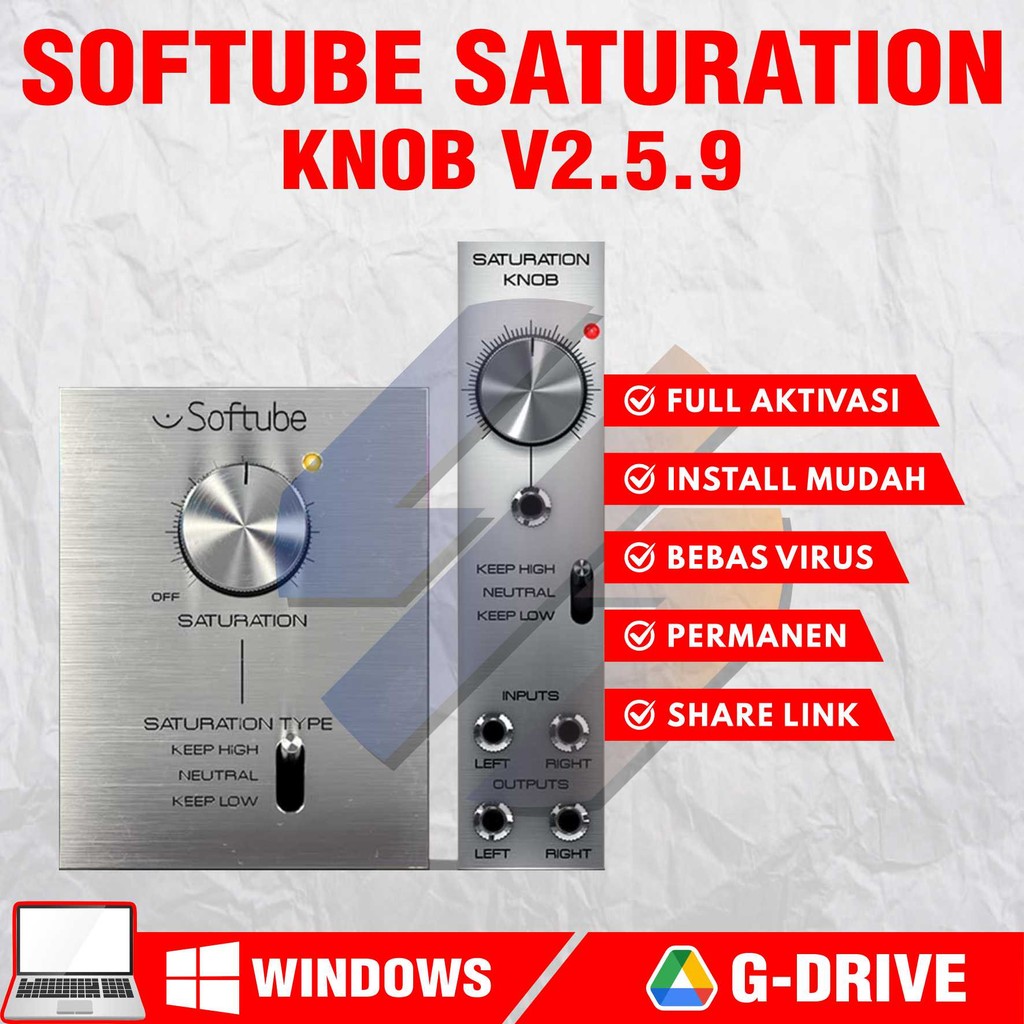 Jual Softube Saturation Knob v2.5.9 Plugin ( Full Activated ) | Shopee ...