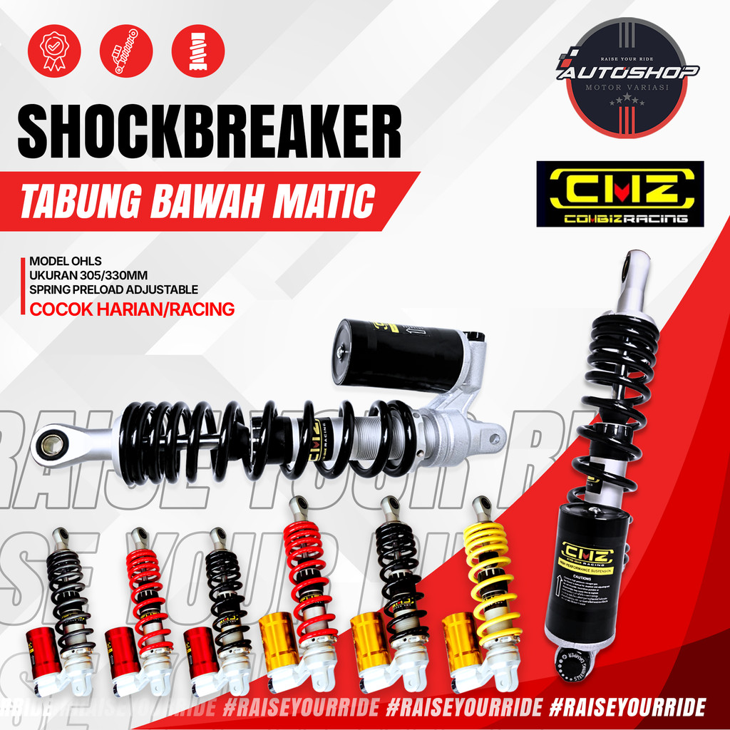 Jual Shock Breaker Skok Belakang BEAT SCOOPY VARIO 110 125 150 MIO 305 ...