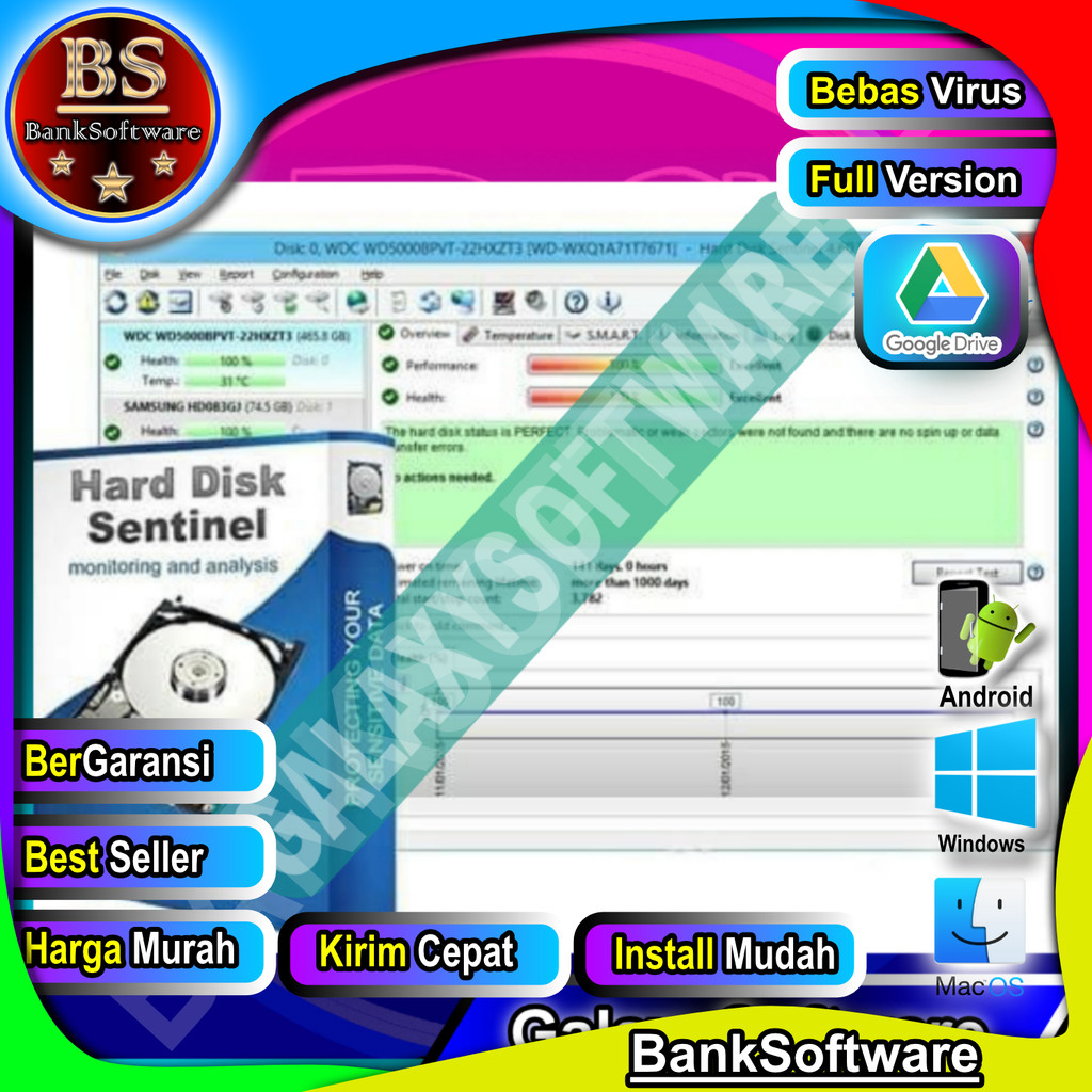 Jual Hard Disk Sentinel Pro 2023 LifeTime Full Version - AmazingSoftware | Shopee Indonesia