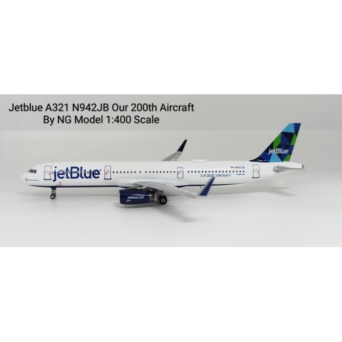 Jual Miniatur Pesawat Terbang JetBlue A321 N942JB Our 200th Aircraft NG ...