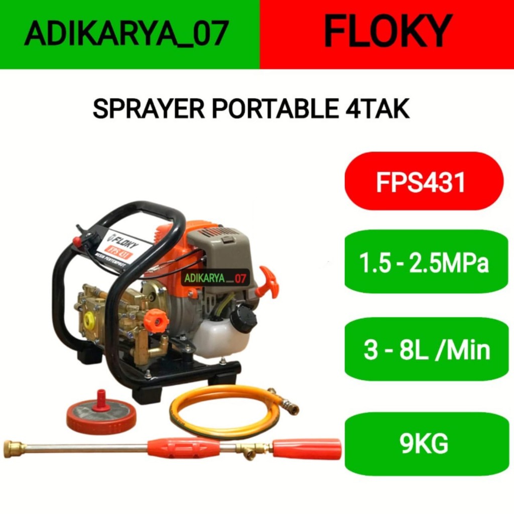 Jual Mesin Power Sprayer FPS431 4 Tak Mesin Semprotan Hama Portable 4 ...