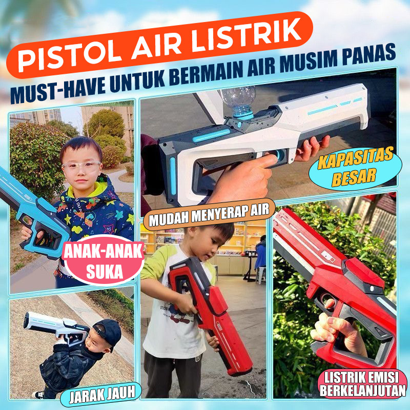 Jual Denyut Senjata Air Terus Menerus Listrik Mainan Pistol Air ...
