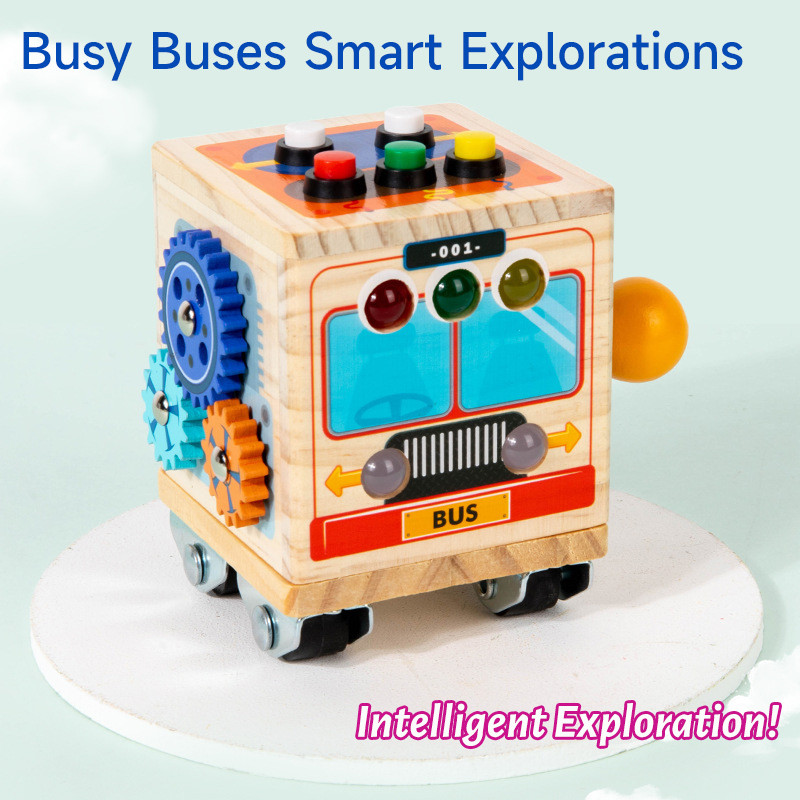Jual Montessori Baby Busy Ball-Hand Grab Ball Vehicle Tool Car Cube ...