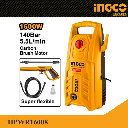 Jual Jet Cleaner (140 Bar/1600W) INGCO HPWR16008 High Pressure Washer ...