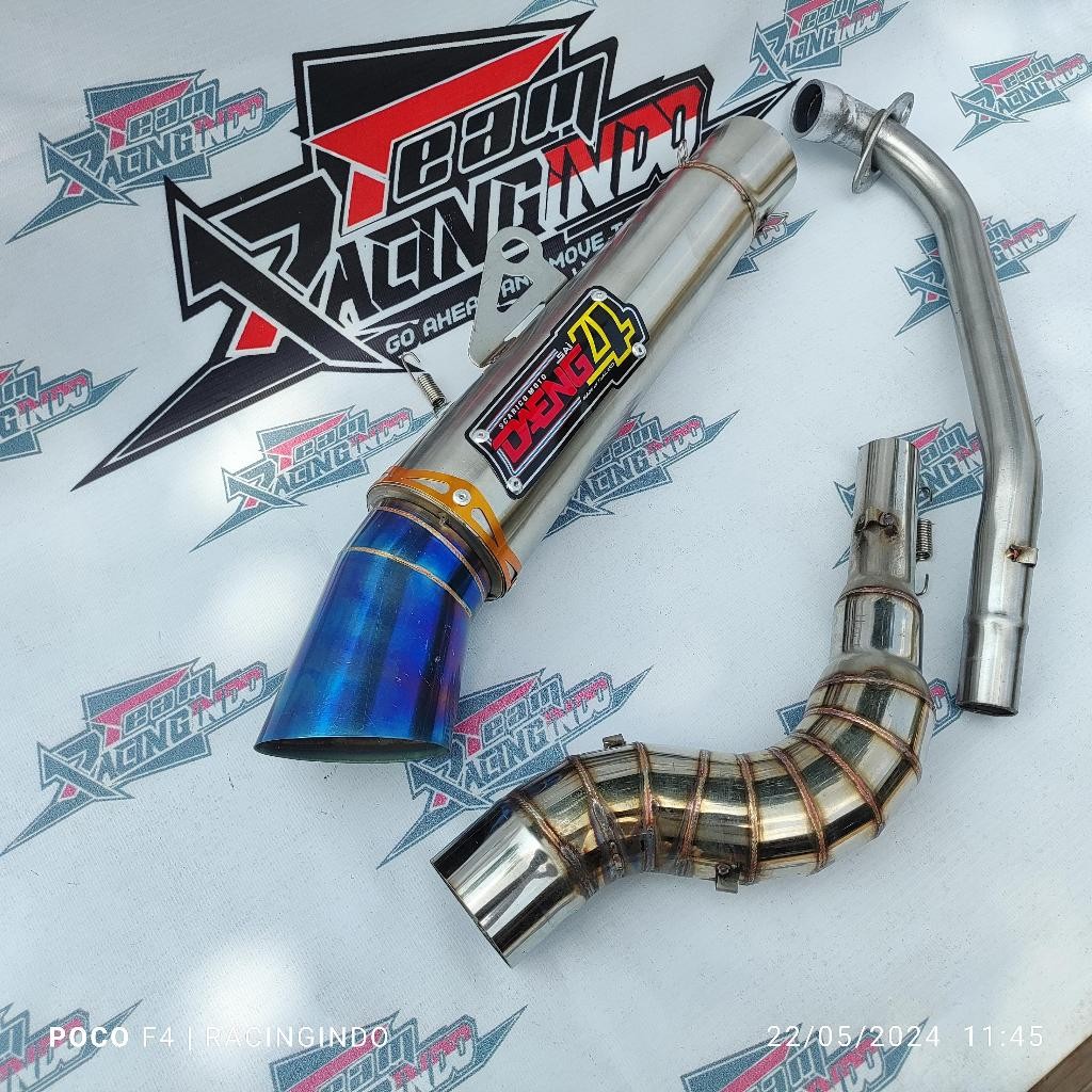 Jual GOD QUALITY DAENG SAI4 RACING EXHAUST OPEN FOR NMAX AEROX CLICK ...
