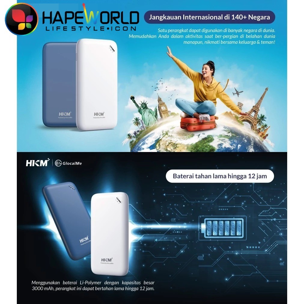 Jual Modem MiFi 4G HKM G009 Glocal Me - Worldwide Portable WiFi ...