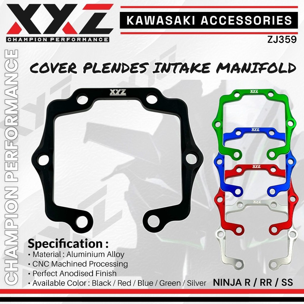 Jual Cover PLENDES INTAKE MANIFOLD XXZ Kawasaki NINJA 150 R RR SS FULL ...