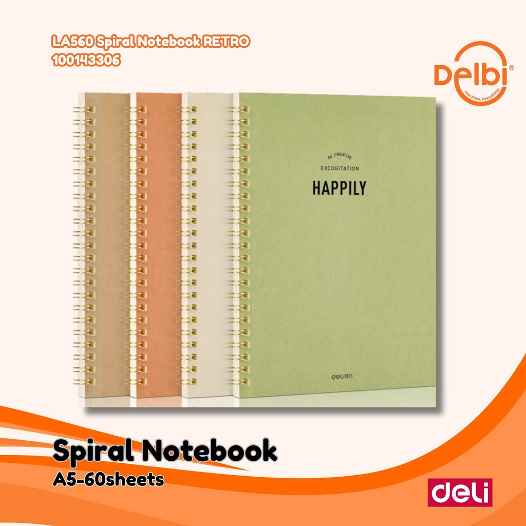 Jual Notebook Spiral B5 Buku Tulis Besar LA560 Spiral Notebook RETRO ...
