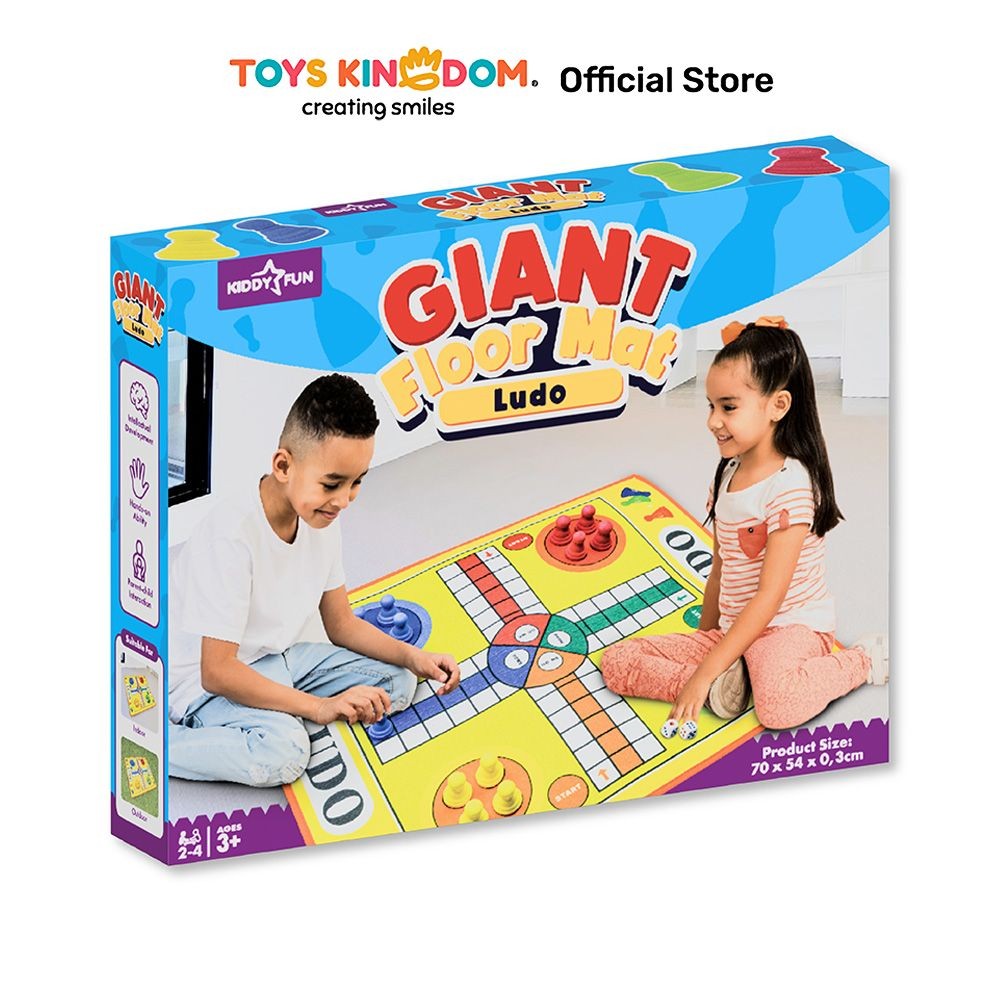 Jual Toys Kingdom Kiddy Fun Set Giant Floor Mat Ludo 2018-12 Toys Kids ...