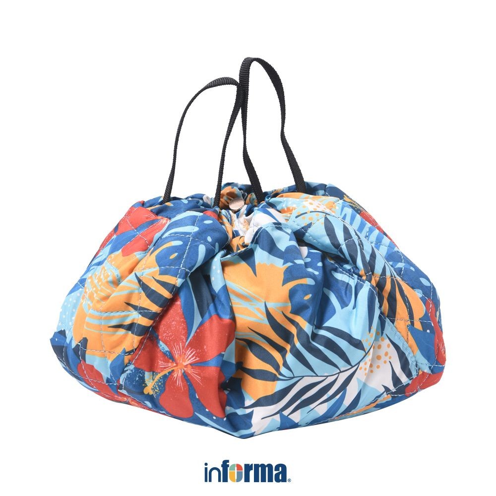 Jual Informa Ilook Tas Organizer Pouch Serut Floral - Biru Organizer ...