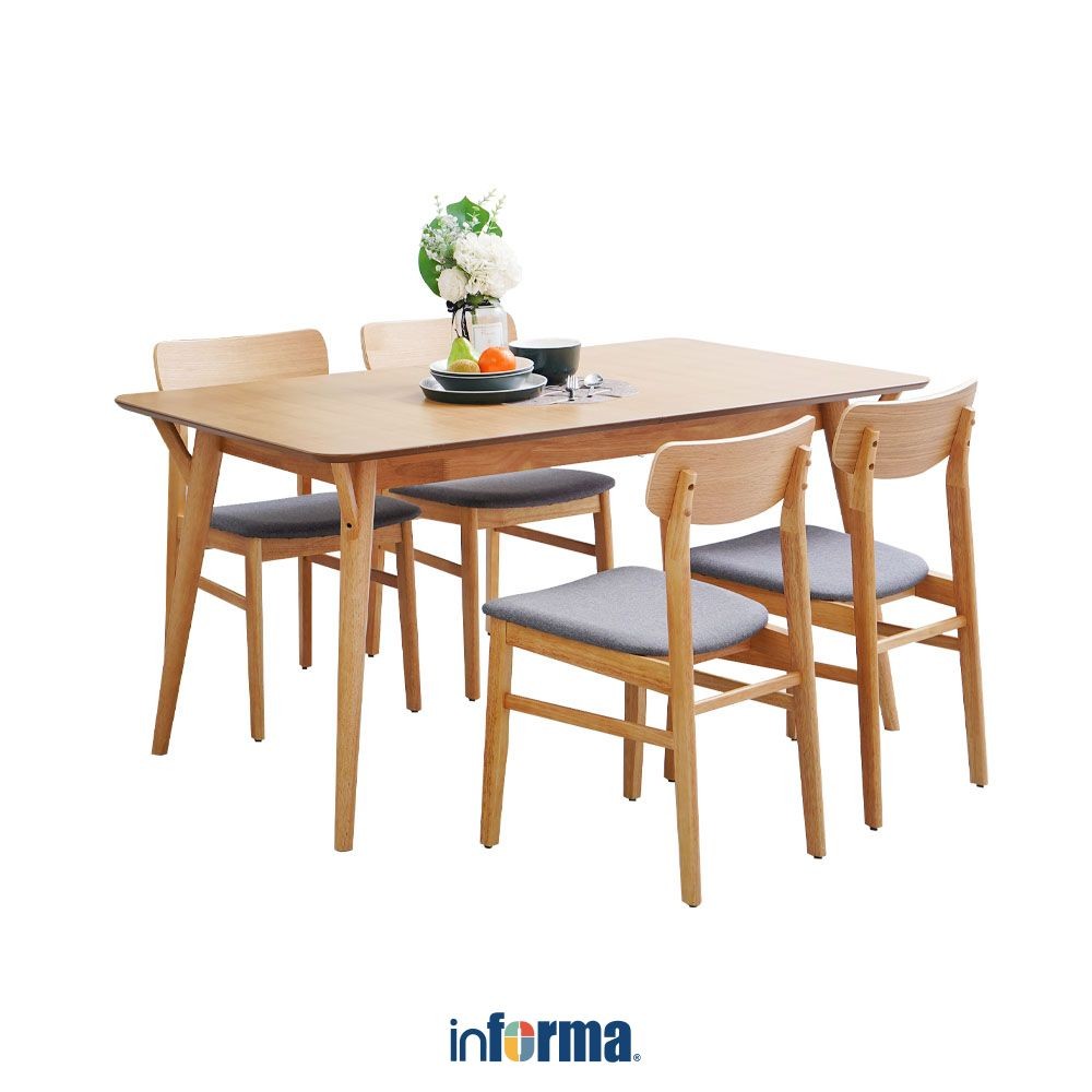 Jual Informa Montreal Kursi Makan Fabric - Abu-Abu Dining Chair Tempat ...