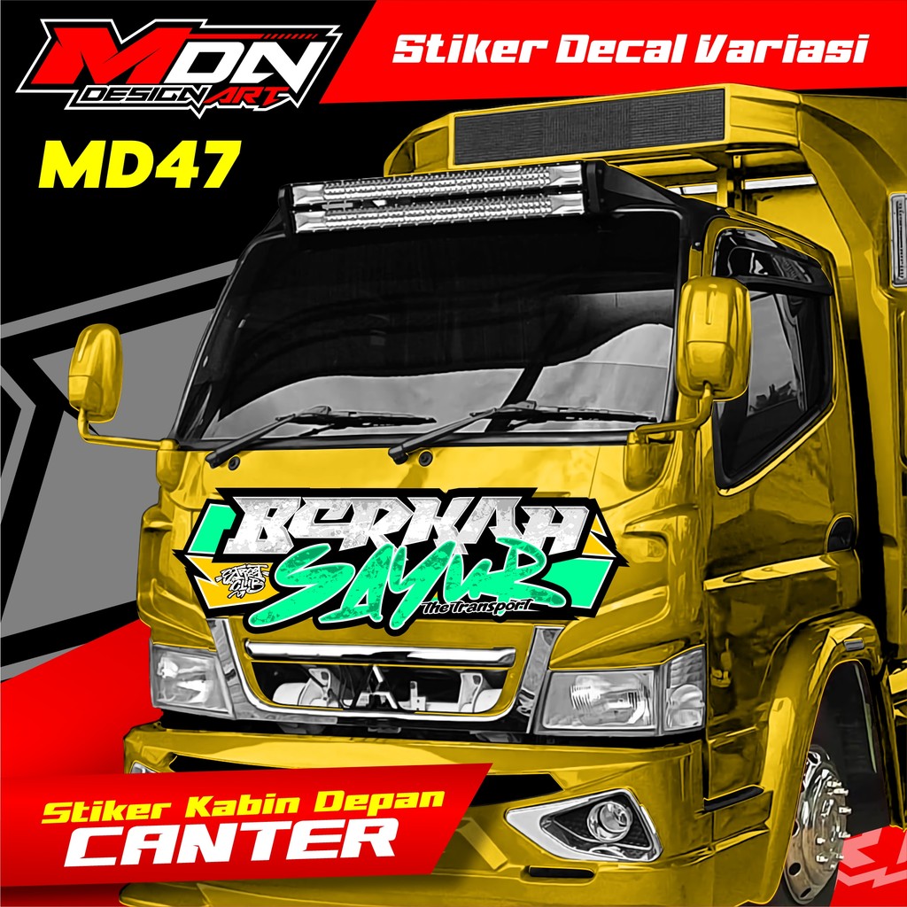 Jual Stiker Kabin Depan Truk MADEP MANTEP Berkualitas Full Laminasi BISA REQUEST NAMA | Shopee ...