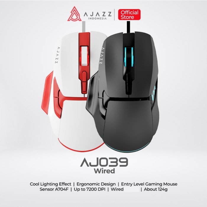 Jual Ajazz AJ039 Gaming Mouse Wired up to 7200 DPI | Shopee Indonesia