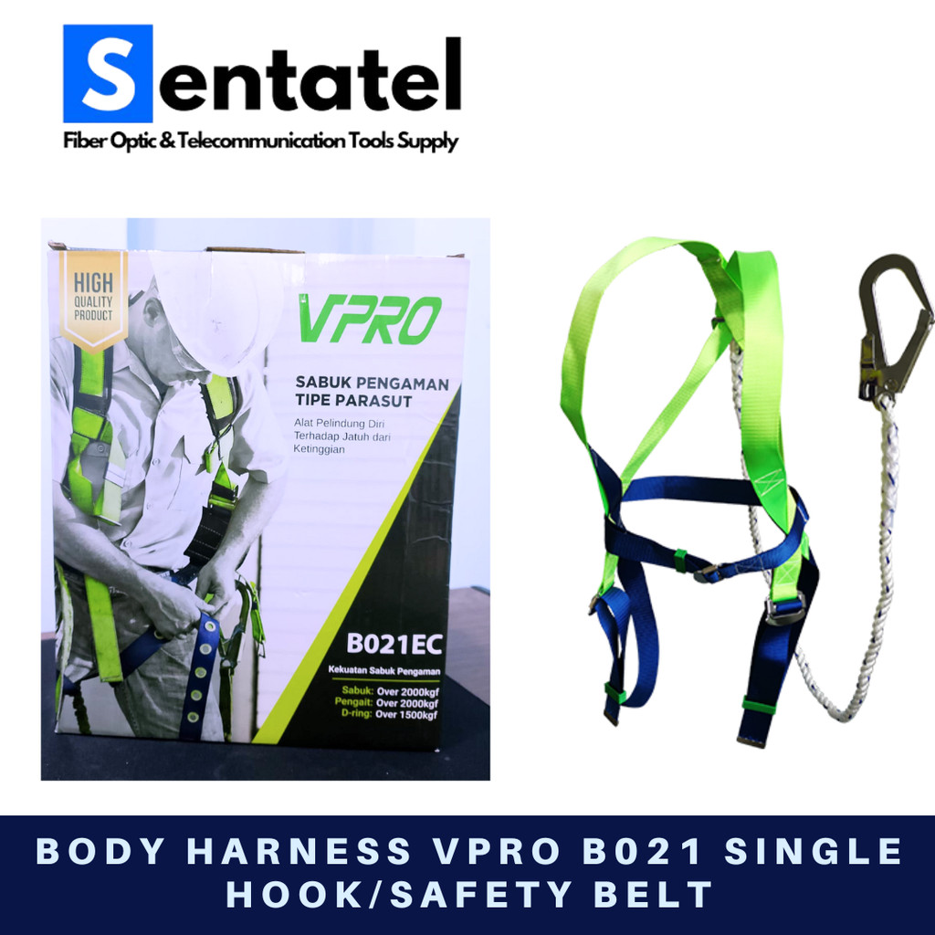 Jual FULL BODY HARNESS SINGLE HOOK /SAFETY BELT FULL BODY BIG HOOK Merk ...