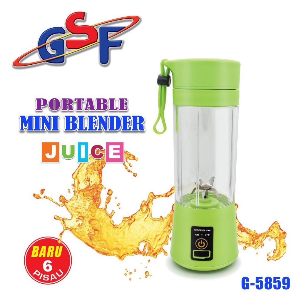 Jual BLENDER PROTABLE - Blender Mini Jus Buah Botol Shaker GSF G-5859 ...