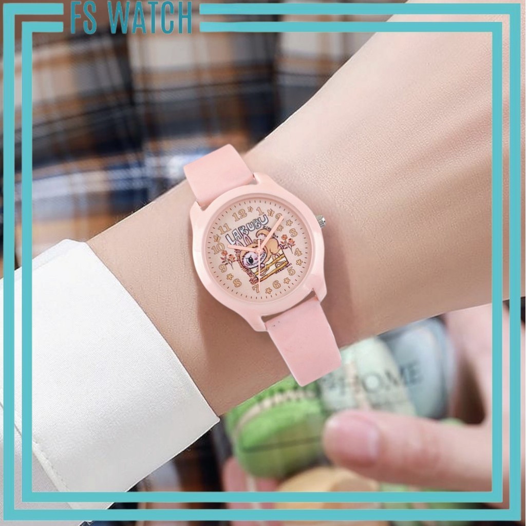 Jual FSW LABUBU Jam Tangan Anak Laki-Laki Gadis Strap Rubber Analog ...