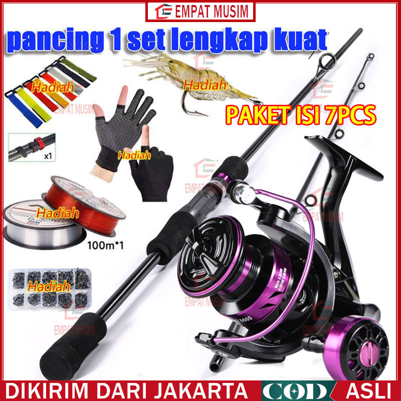 Jual Set Pancing 1.8m/2.1m Joran Pancing 1000-4000 Reel Pancing 150M Senar Pancing Umpan Combo ...