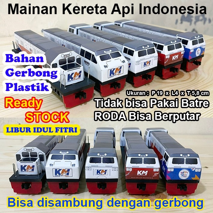 Jual Mainan Kereta Api Indonesia Lokomotif Gerbong Kereta Api | Shopee ...