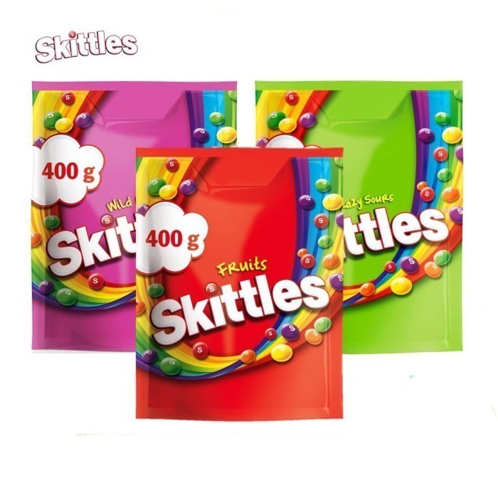 Jual Permen SKITTLES Fruits, Crazy Sours, Wild Berry 318gram dari Eropa ...