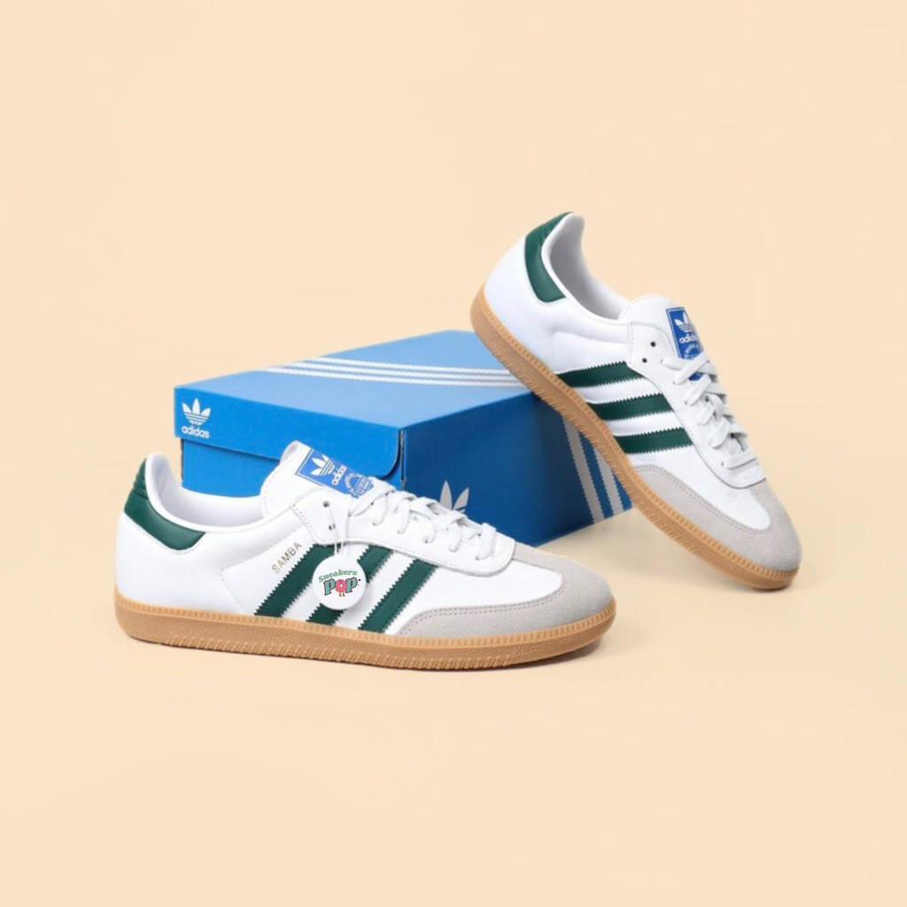 Jual Adidas Samba OG White Collegiate Green Gum | Shopee Indonesia