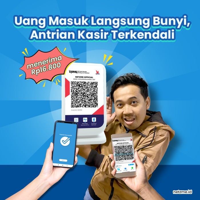 Jual QRIS Soundbox Netzme | Solusi Pembayaran QRIS Khusus UMKM (Wajib ...