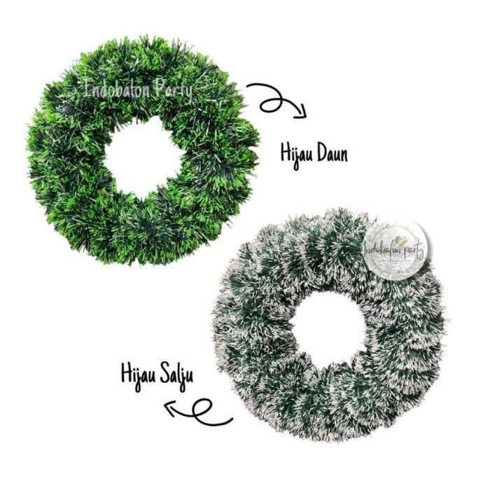 Jual Krans Natal Ring Polos / Dekorasi Pintu Hiasan Natal 27cm | Shopee ...