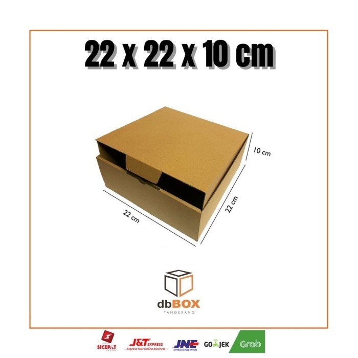 Jual Kardus 22x22x10 cm | Box Die Cut dan Easy Usage | Box Makanan ...