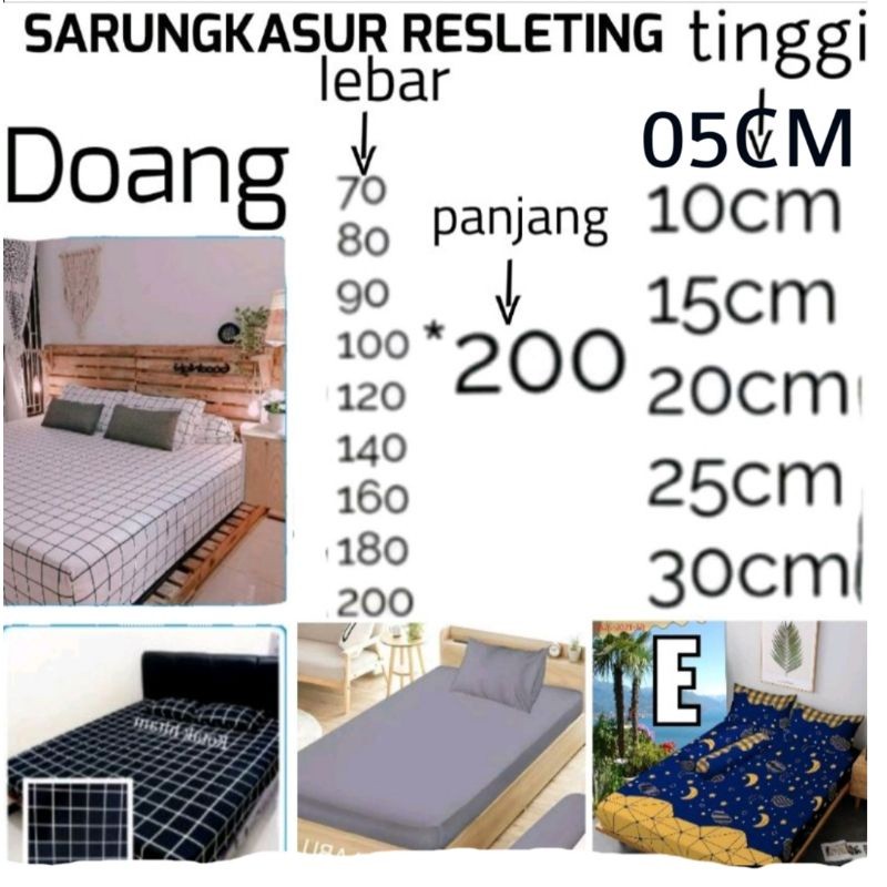 Jual YUI99 SARUNG KASUR BUSA / SPRING BED ( SPREI MODEL RESLETING ...