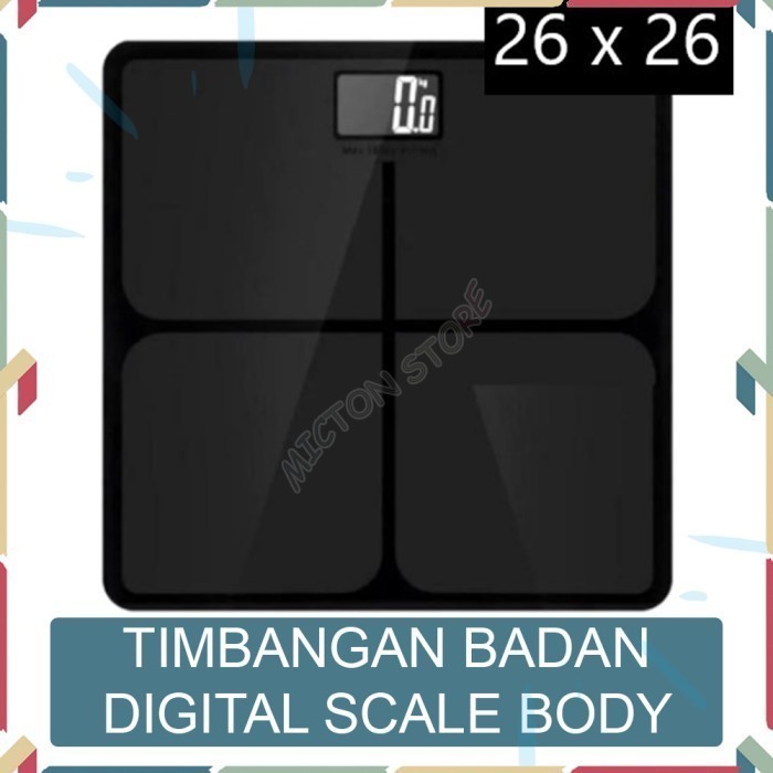 Jual LUXTON Timbangan Badan Digital Kaca Black Hitam Scale Electronik ...