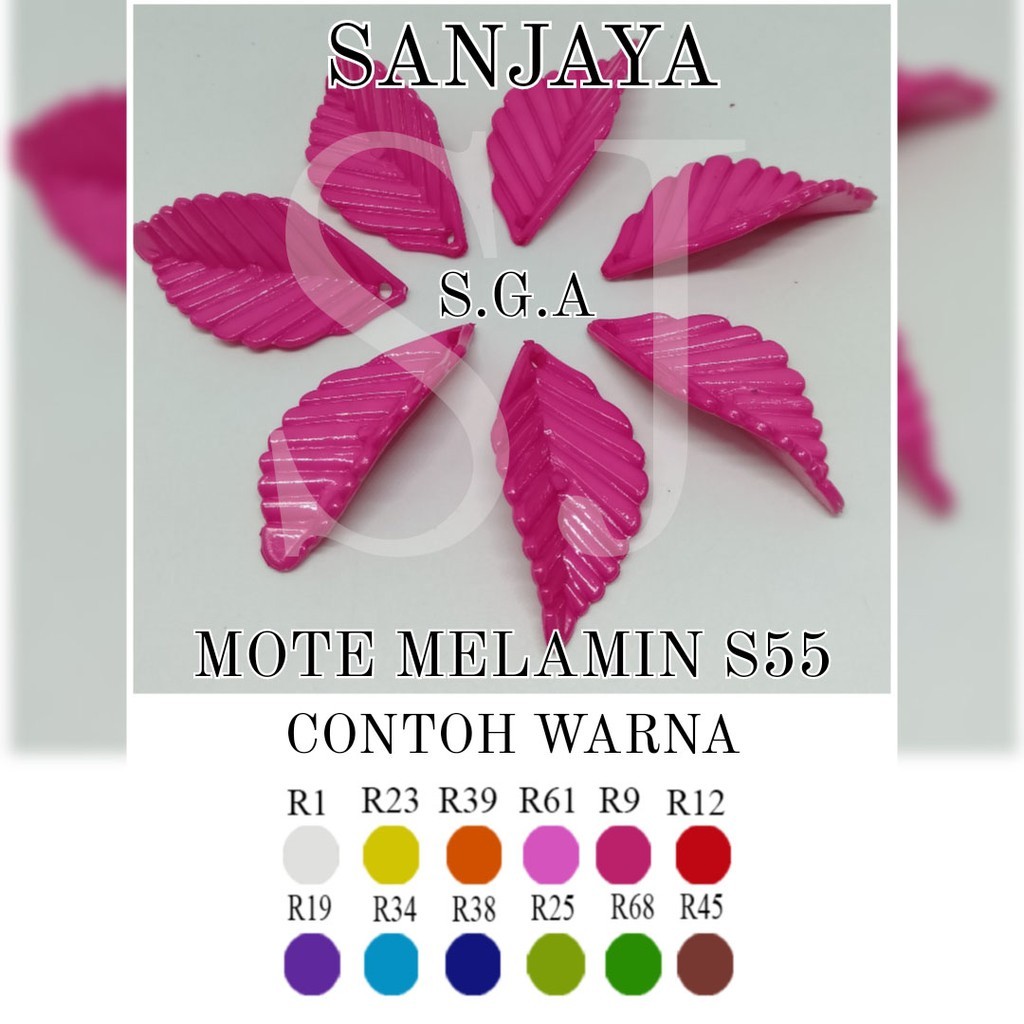 Jual Mote Melamin / Manik Daun / Manik Melamin Daun / Mote Melamin Daun ...