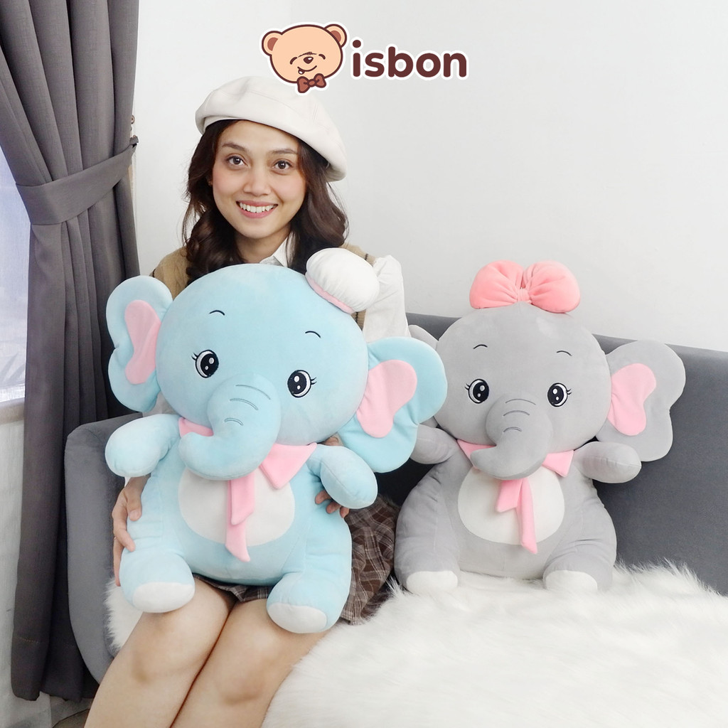 Jual ISTANA BONEKA Gajah Duduk Elephant With Pita Lucu Cocok Untuk ...