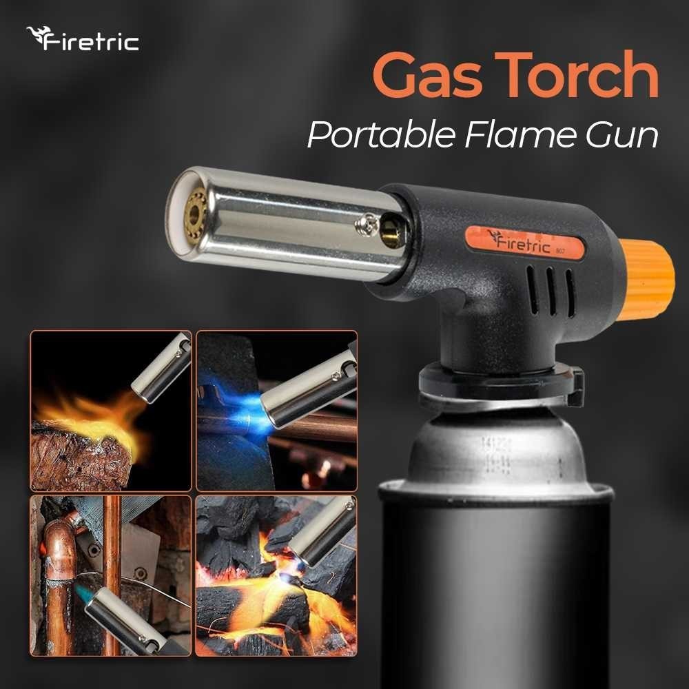 Jual Firetric Kepala Gas Butane Portable Flame Gun Torch - 807 [ I K F Store ] | Shopee Indonesia