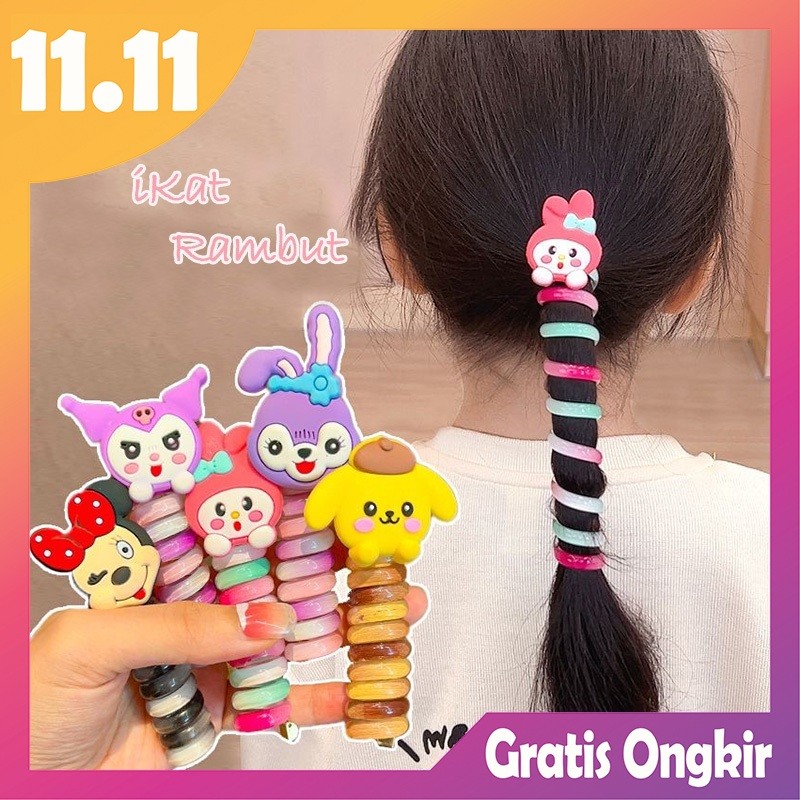 Jual FXG iKat Rambut Lucu Spiral Aksesoris Kepala Karakter Kartun Anak ...