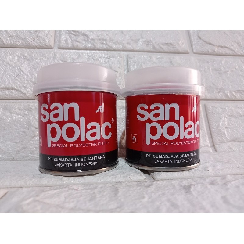 Jual SanPolac Dempul Plastik / polymer Kecil 250gr dan Besar 1kg ...
