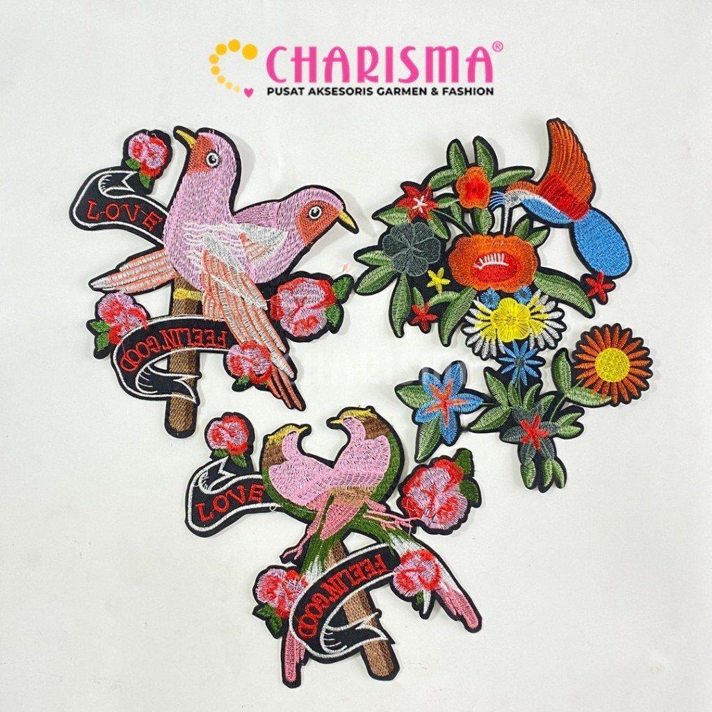 Jual Charisma Aplikasi Bordir Bunga - Aksesoris Baju/Tempelan Bordir ...