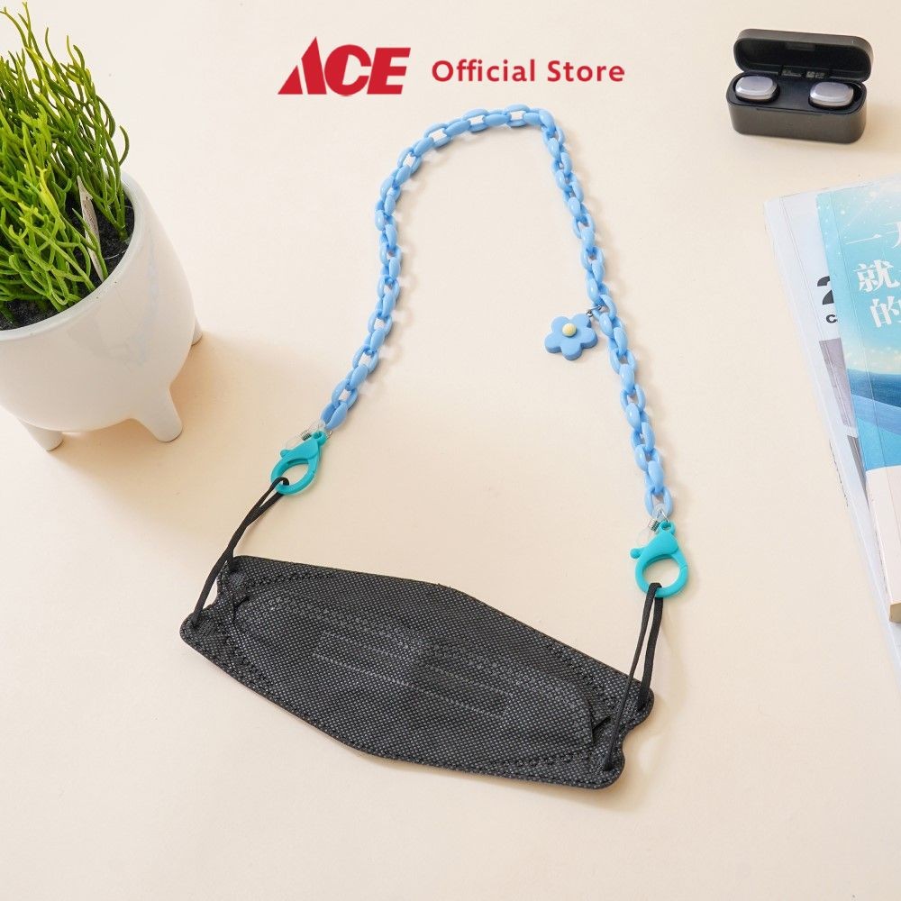 Jual Ataru Tali Masker Rantai Flower - Biru Tali Masker Mulut Medis ...