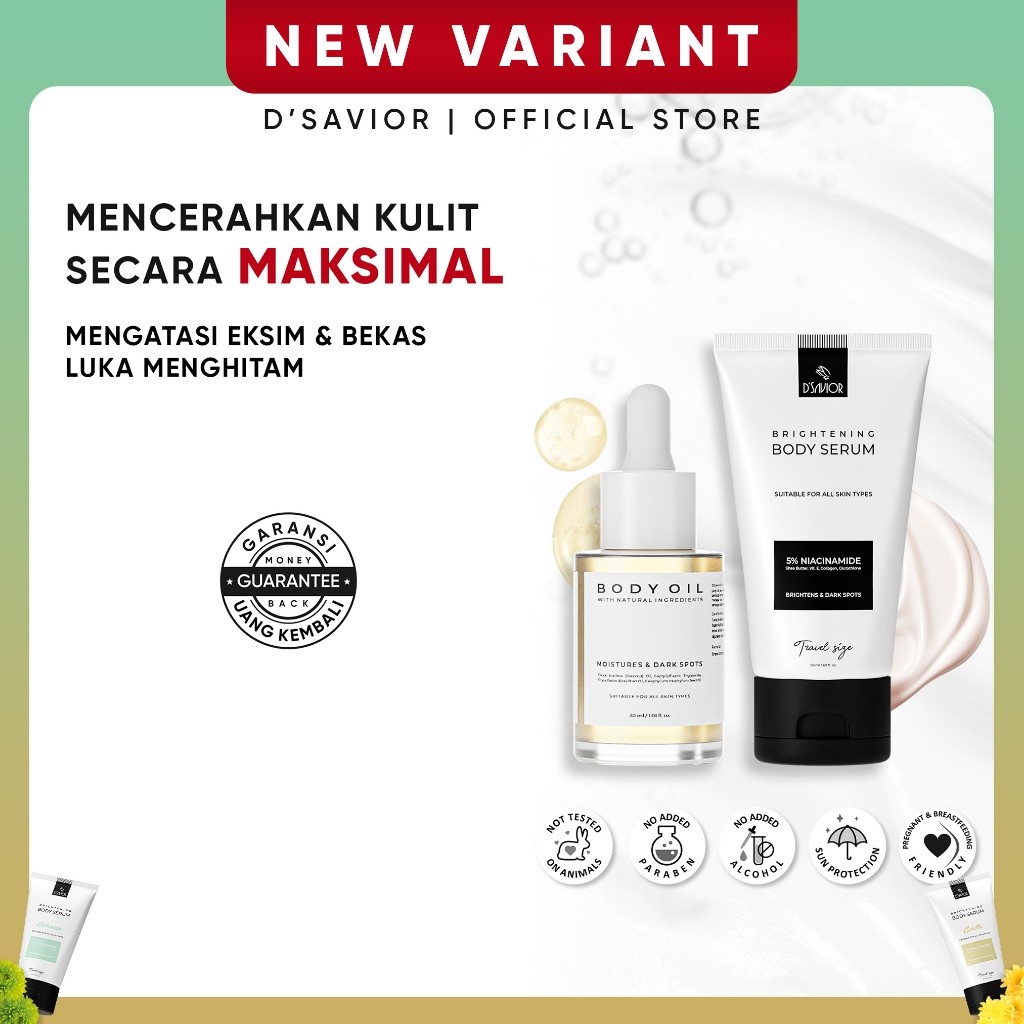 Jual Hemat 5% | D'SAVIOR Dark Spot Solution Mini (Brightening Body ...