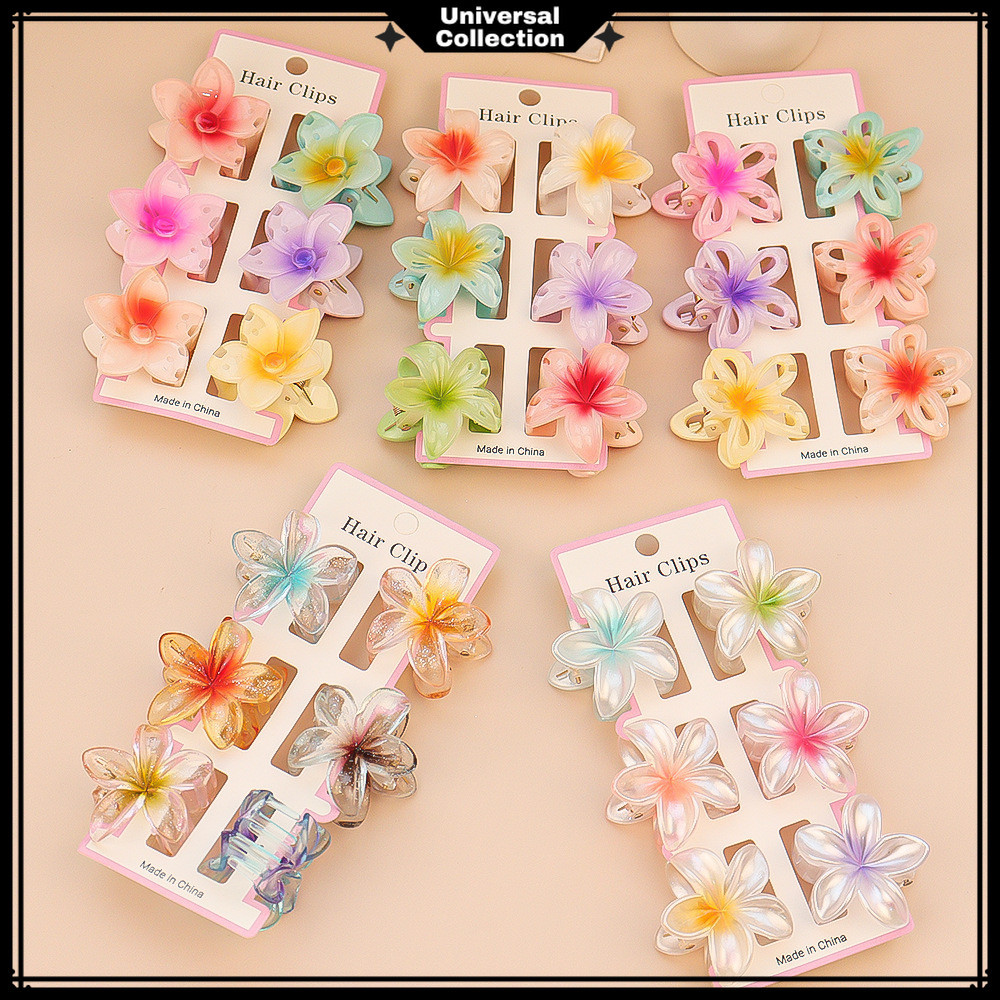 Jual 6PCS / SET JEPITAN RAMBUT MINI BUNGA GLOSSY / AKSESORIS JEDAI ...