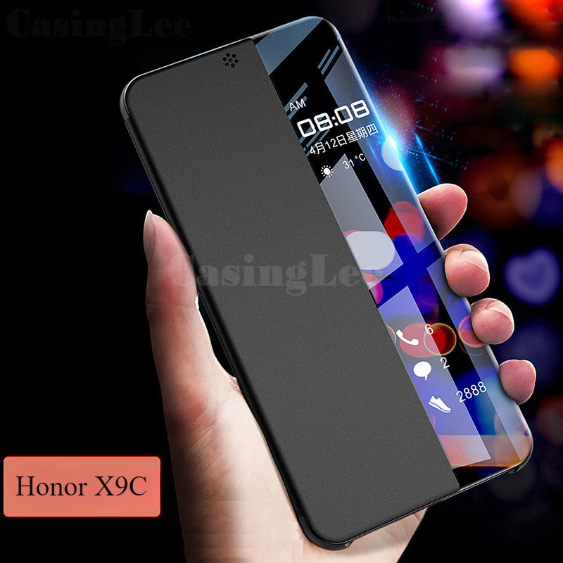 Jual Kasus Telepon Honor X9C Transparan View Flip Leather Cover Cover ...