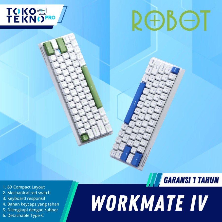Jual Robot Workmate IV / 4 Mechanical Keyboard Gaming Wired TYPE-C ...