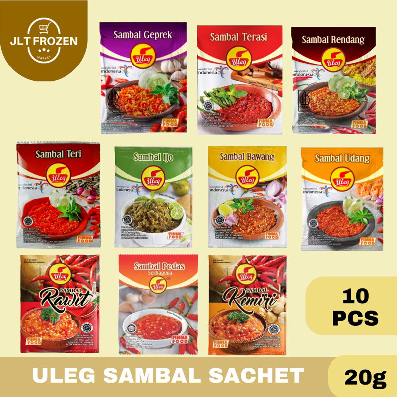 Jual Sambal Uleg Finna Sachet / Sambal Bawang / Sambal Teri / Sambal ...