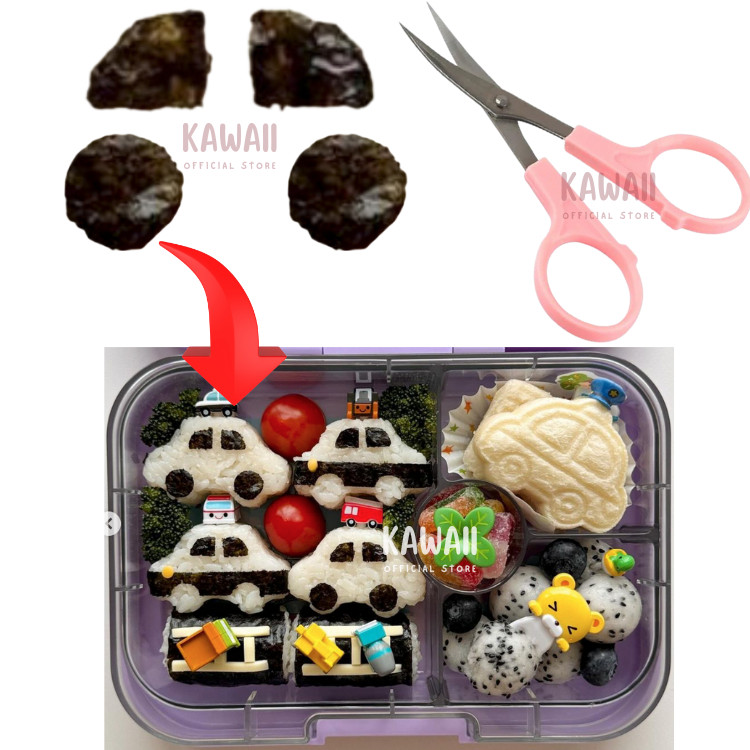 Jual KS Gunting Nori Hias Bento Bekal Makan Anak Gunting Mata Cetak ...
