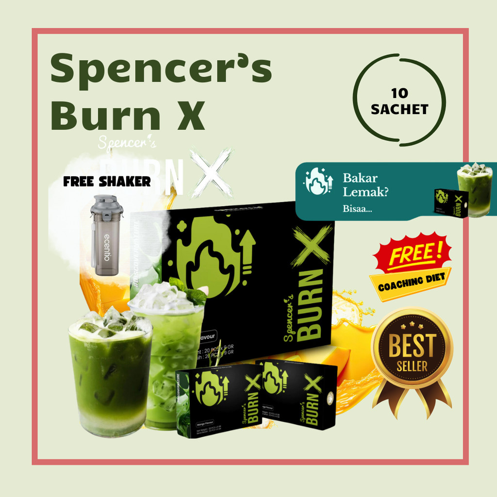 Jual Spencer's Supergreen Burn X 10 Sachet Mango Flavour - Pembakar ...
