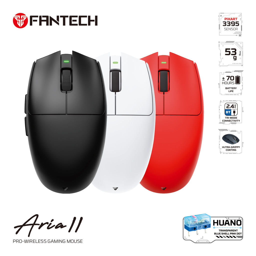 Jual Fantech ARIA XD7 V2 ARIA II Wireless Gaming Mouse Tri Mode ...
