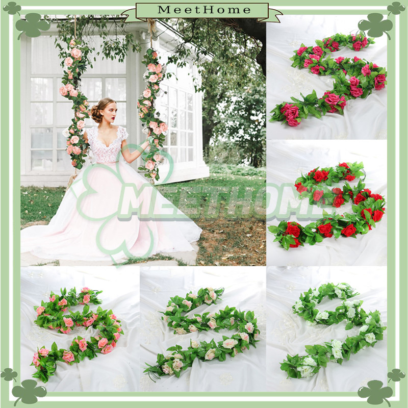 Jual Bunga Rambat Hias Rose Ornamen Tanaman Flower Bunga plastik Buatan ...