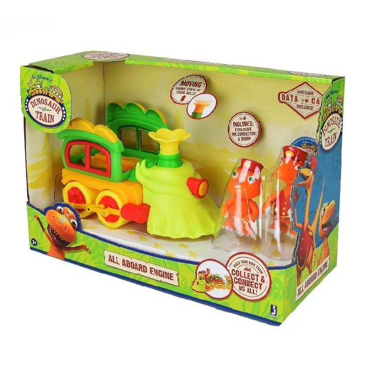 Jual Jim Henson's Dinosaur Train All Aboard Engine Vehicle & Figures ...