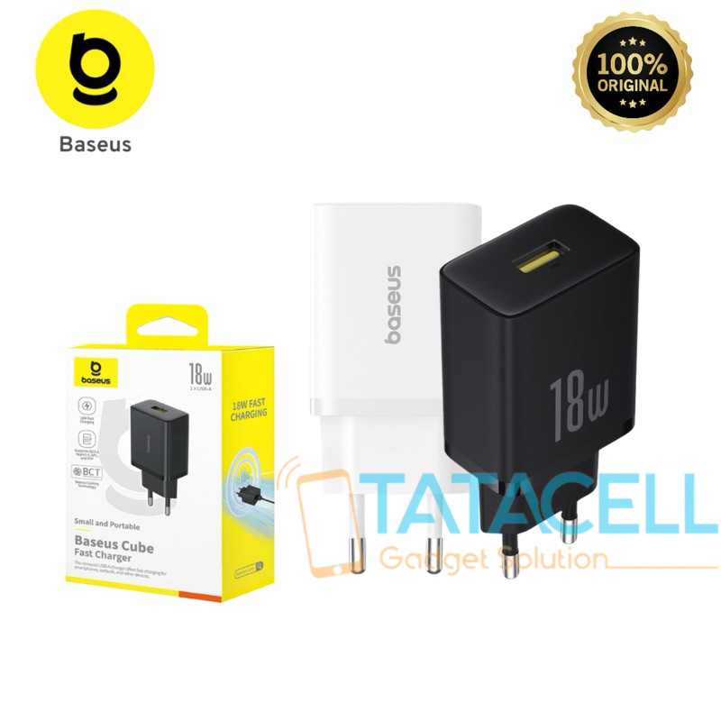 Jual BASEUS Cube Fast Charger Adaptor 18w 3A Original | Shopee Indonesia