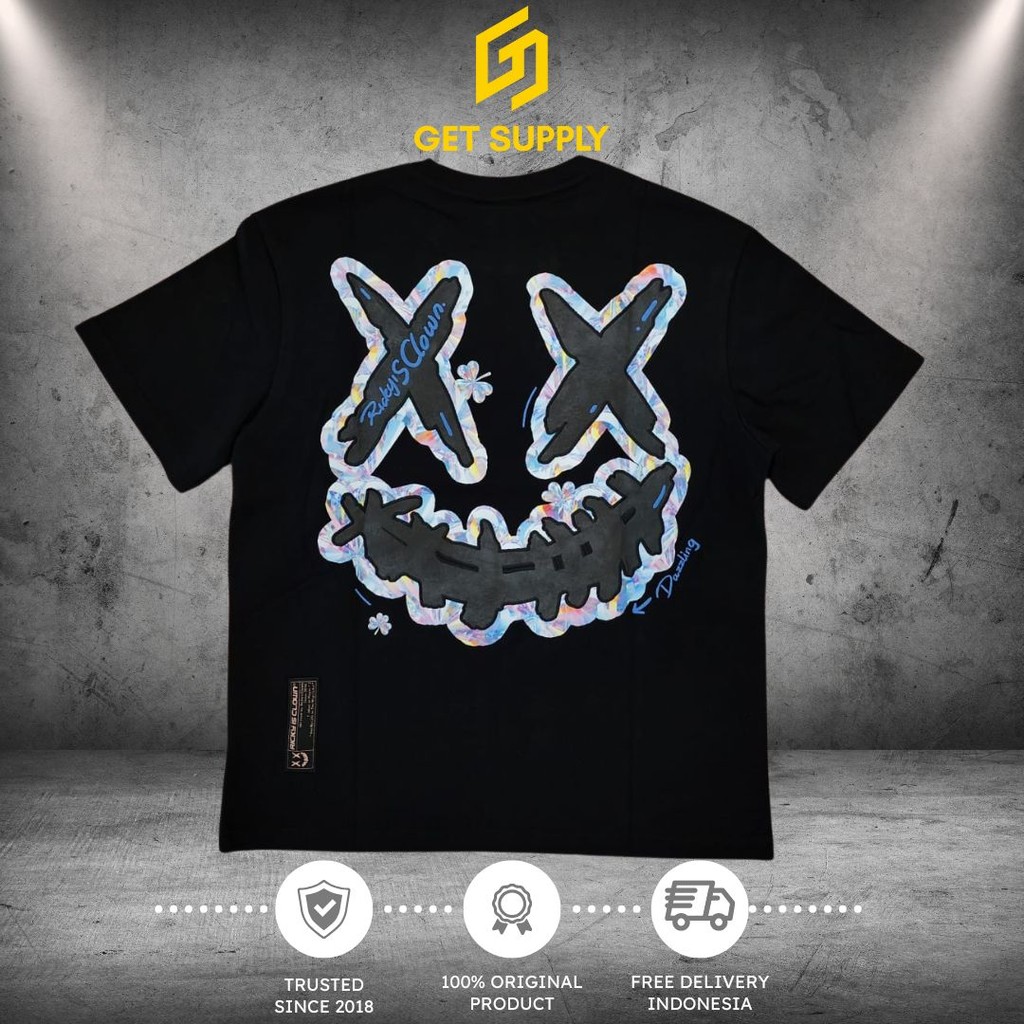 Jual RICKY IS CLOWN RIC CRYSTAL SKIN EMBROIDERY JOKER TEE | Shopee ...