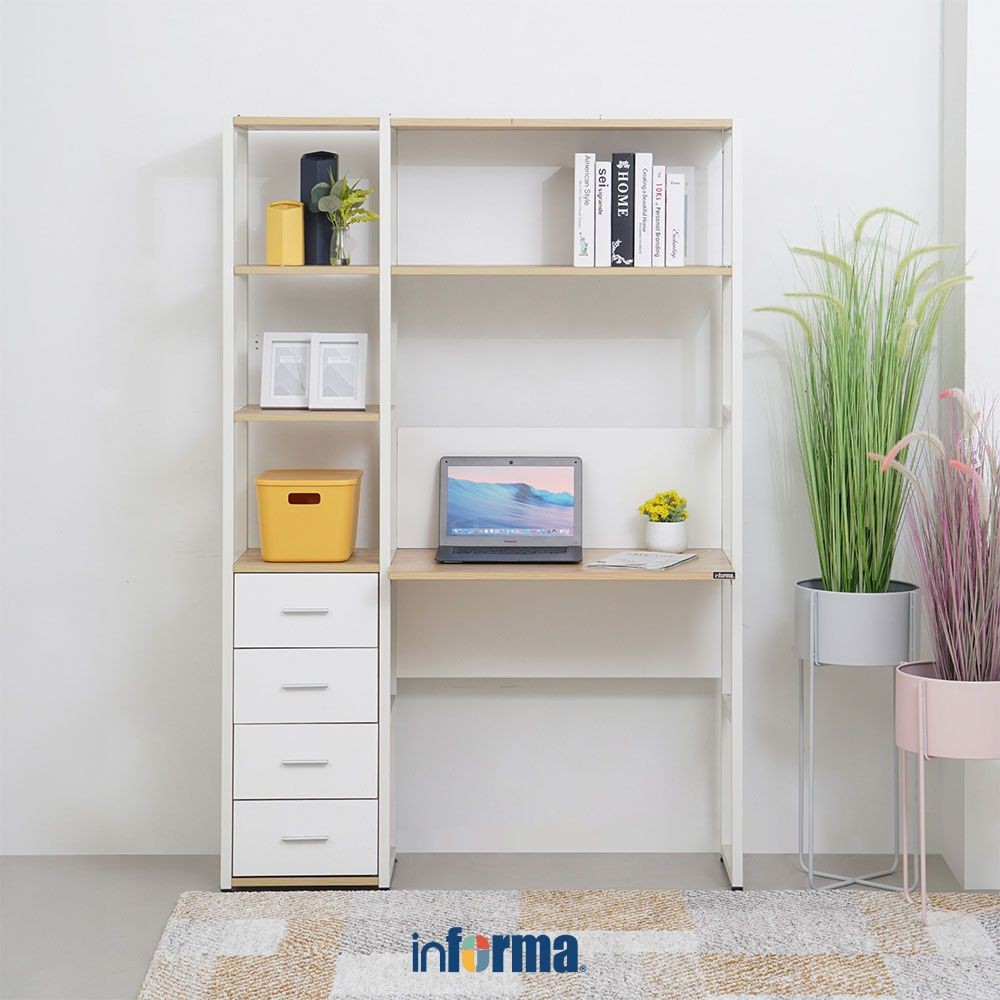 Jual Informa Gryffin Meja Kantor - Putih Office Table Furnitur Kantor ...